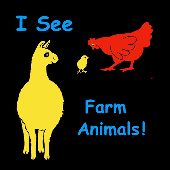 I See Farm Animals A High Contrast Book for Visual - Etsy