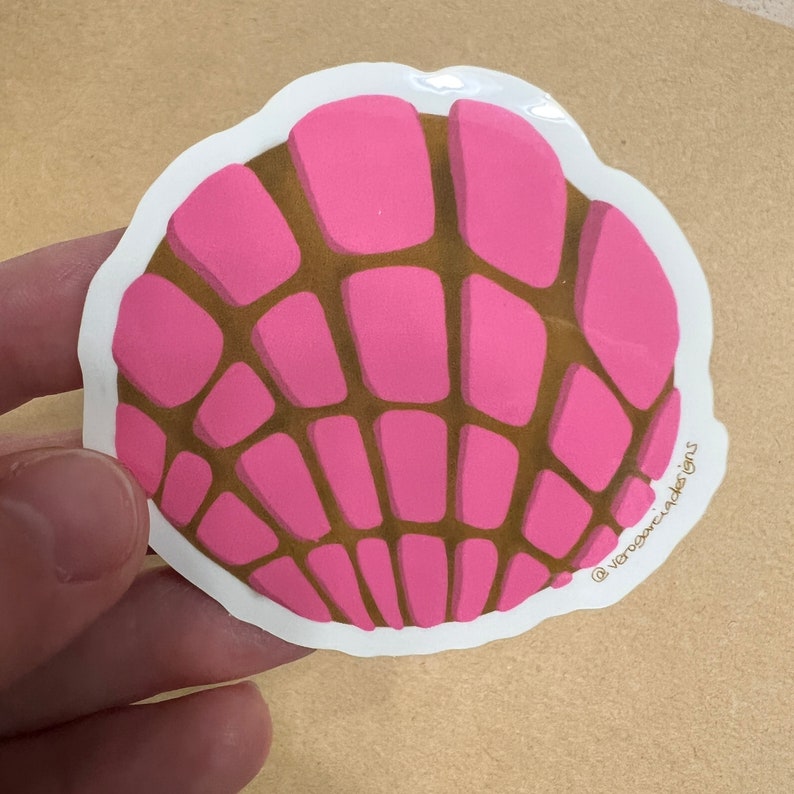 Concha Sticker | Vinyl Waterproof Sticker for Laptops, Water Bottle ...