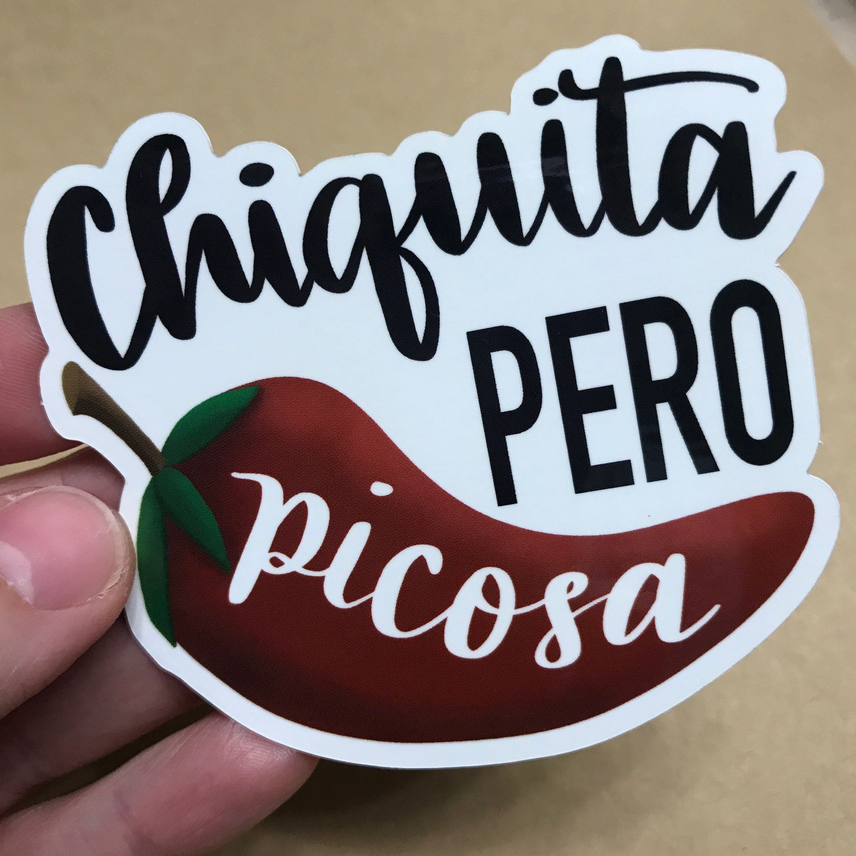 Chiquita Pero Picosa Sticker | Vinyl Waterproof Sticker for Laptops ...