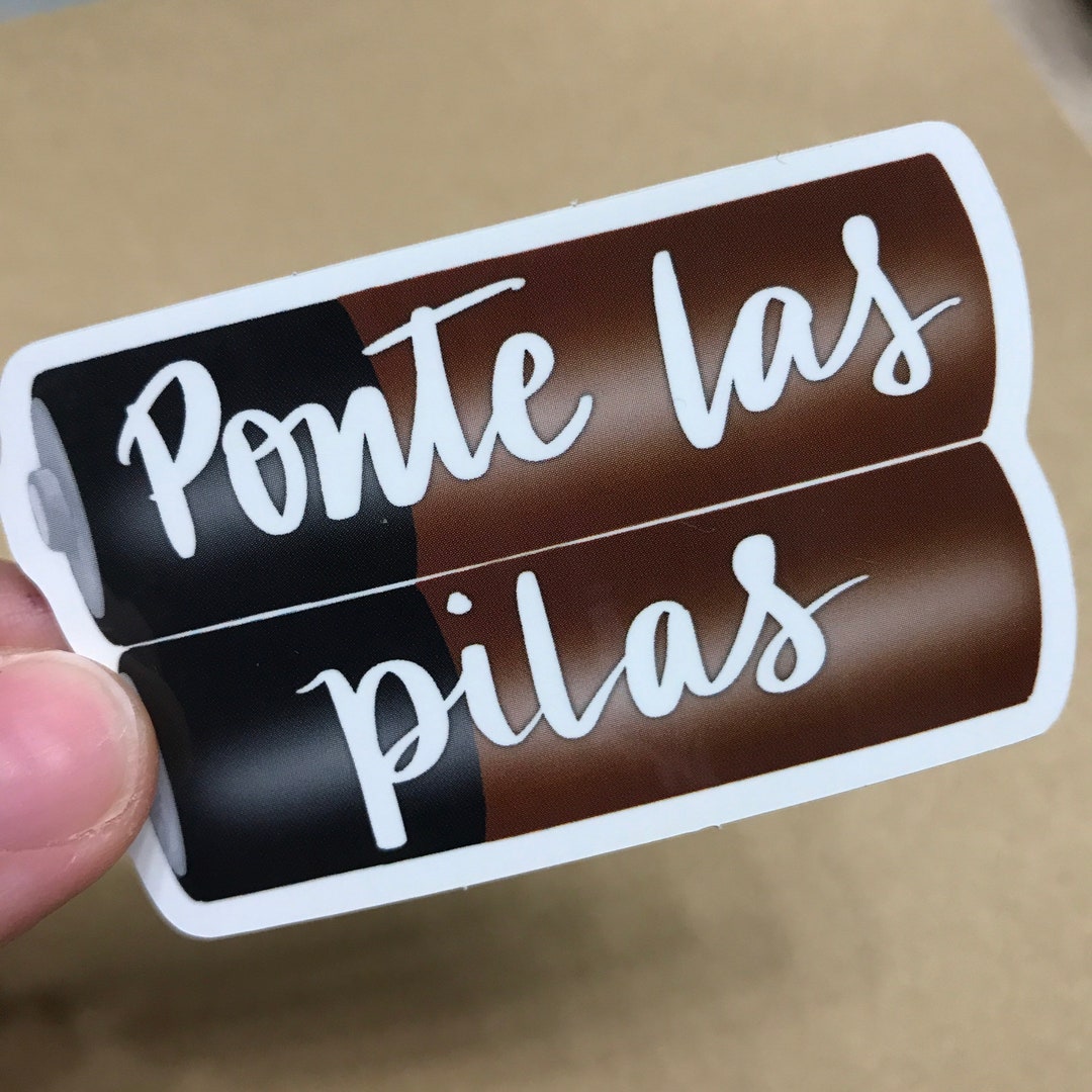 Ponte Las Pilas Sticker | Vinyl Waterproof Sticker for Laptops, Water ...