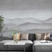 Mountain Wallpaper Misty Wall Mural Foggy Peel and Stick - Etsy