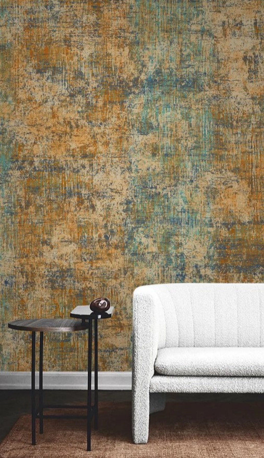 Grunge Wallpaper Rusty Wall Mural Metal Peel and Stick - Etsy