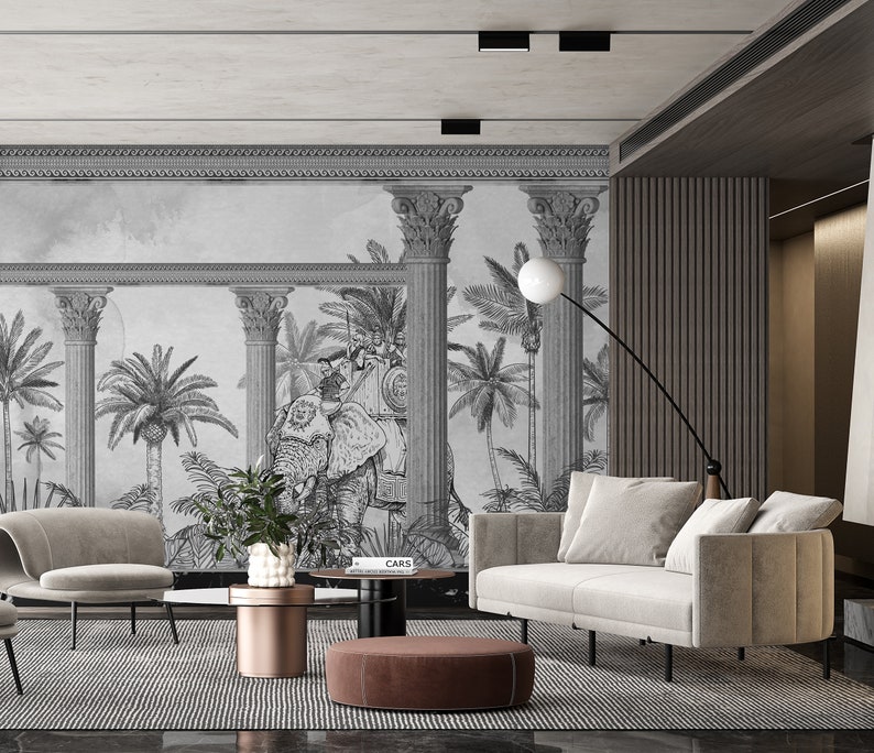 Greek Column Wallpaper Ancient Wall Mural Historic Peel and Stick ...