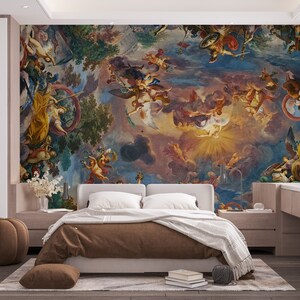 Greek Mythology Self-adhesive Wallpaper: Renaissance Basilica Mural - Etsy
