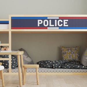 Police Car Decals for IKEA Kura Bed: Kids Room Furniture Decor - Etsy
