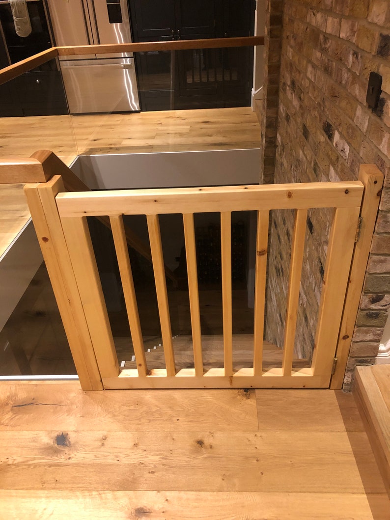 Wooden Stair Gate, Pet Gate, Bespoke, Baby Gate, Unpainted - Etsy