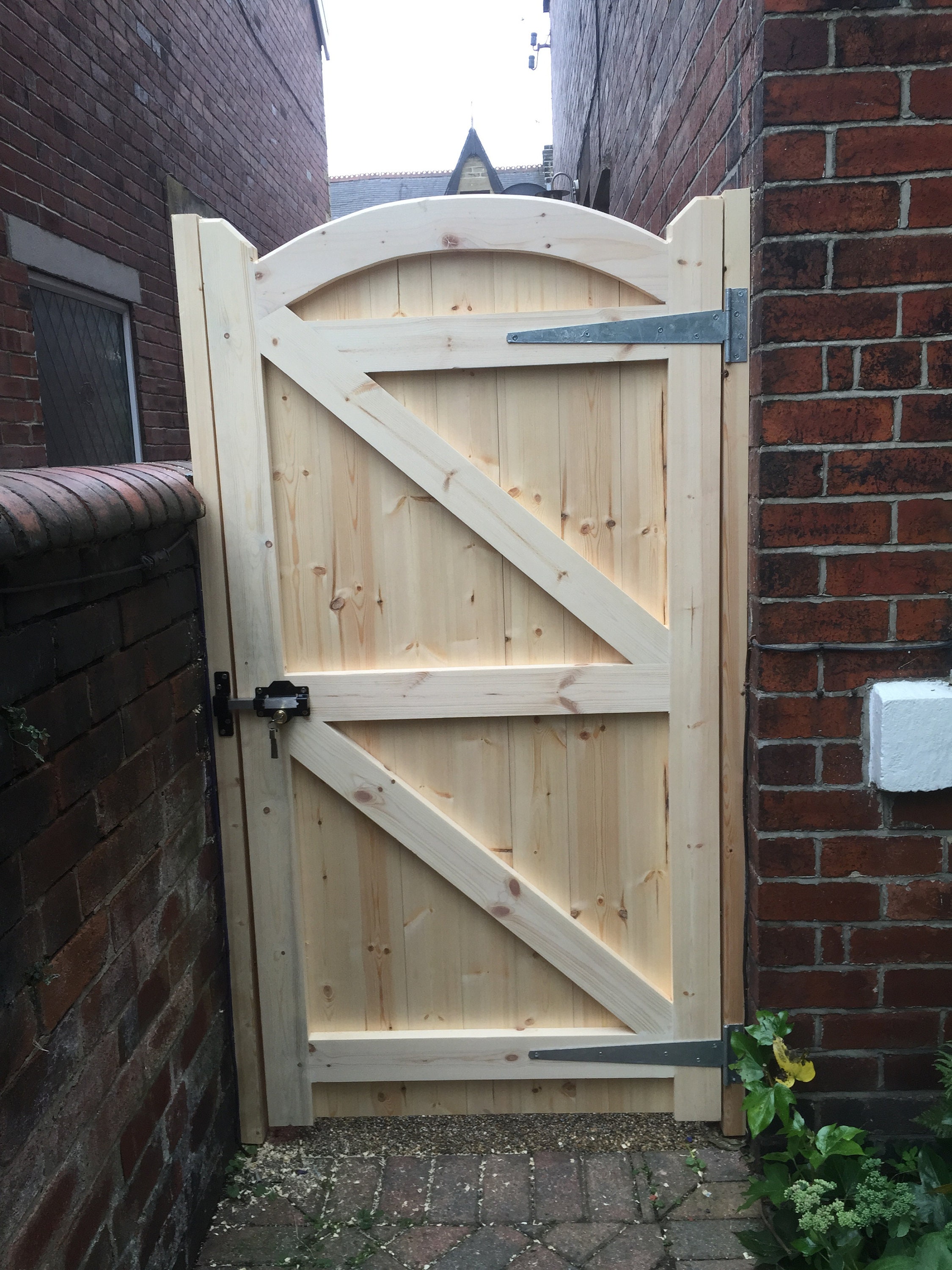 Wooden Garden Gate Arched Top Bespoke Sizes Also Available - Etsy