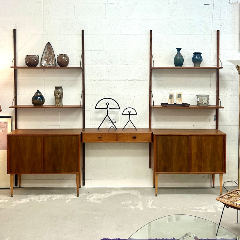 Mid Century Wall Unit - Etsy