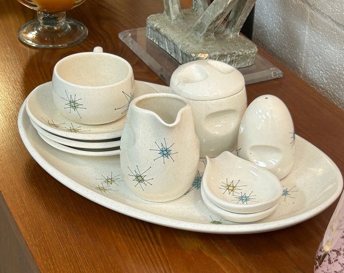 Franciscan Starburst Atomic 10 Piece Dish Dinnerware Set - Mid Century ...