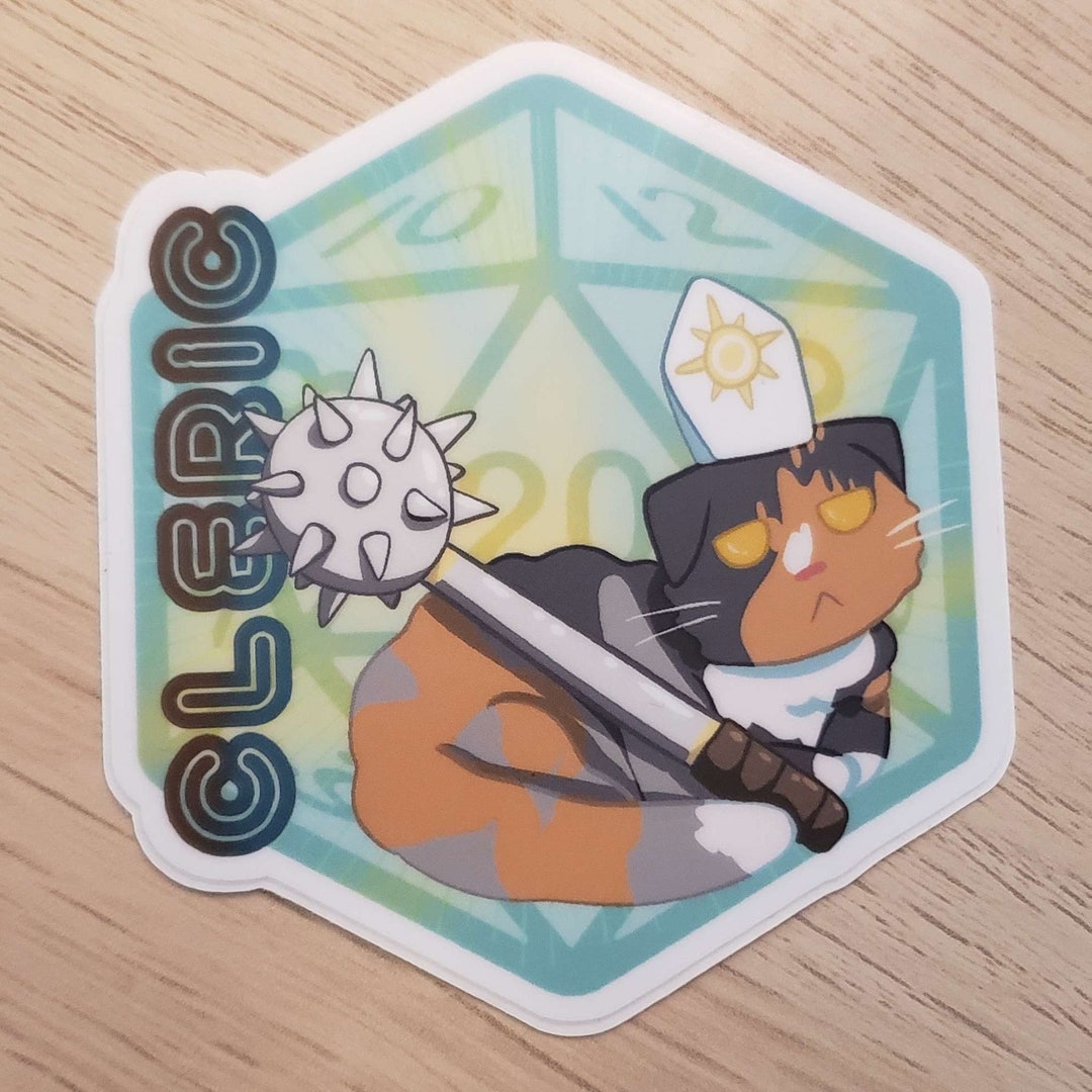 Cleric Dungeons and Dragons Cat - Etsy