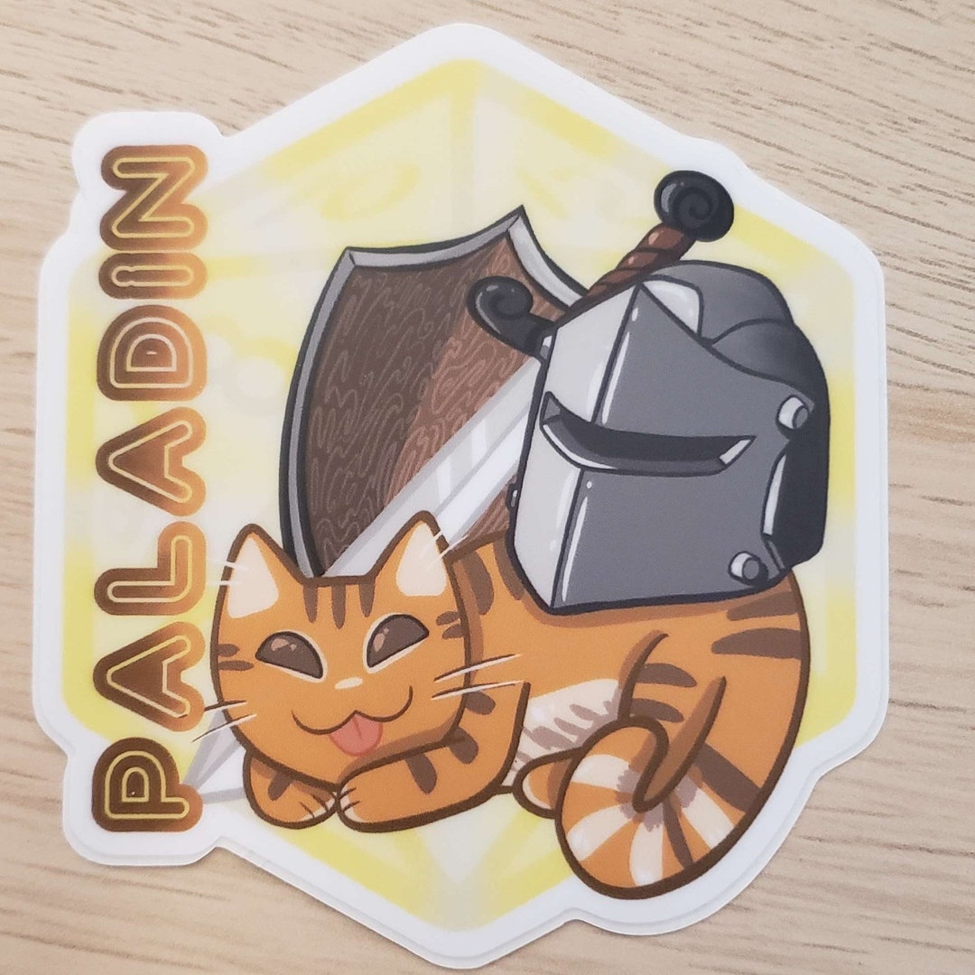 Paladin Dungeons and Dragons Cat - Etsy