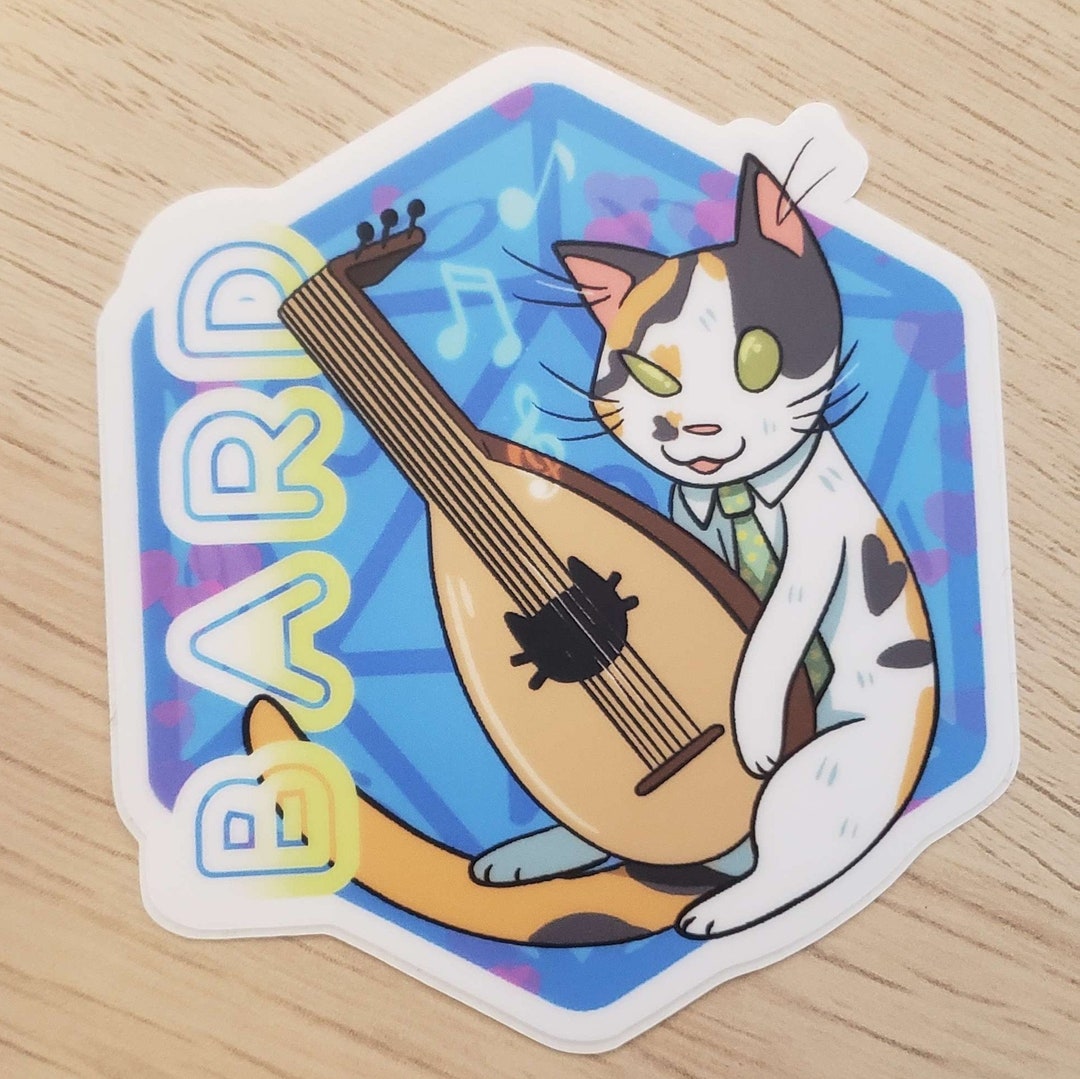 Bard Dungeons and Dragons Cat - Etsy