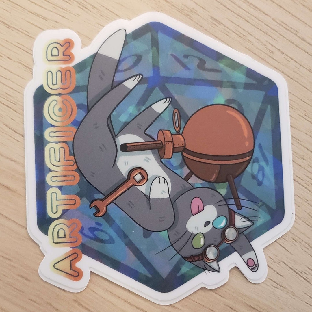 Artificer Dungeons and Dragons Cat Sticker - Etsy Österreich