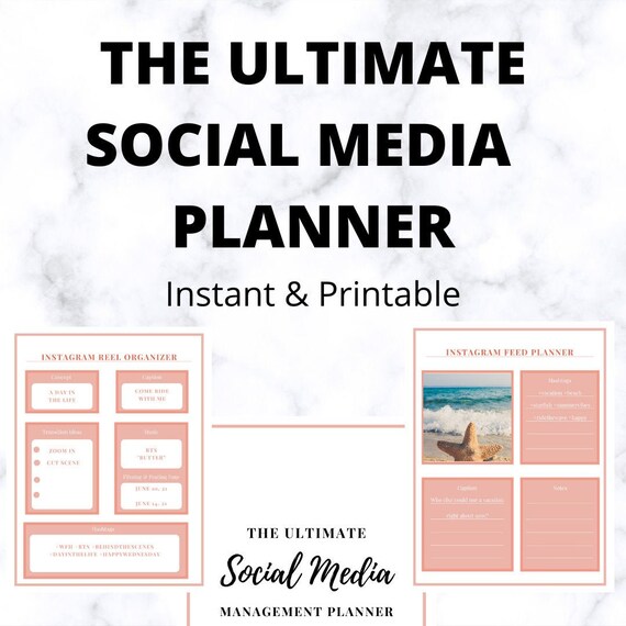 The ULTIMATE Social Media Planner Reel Organizer Included | Etsy