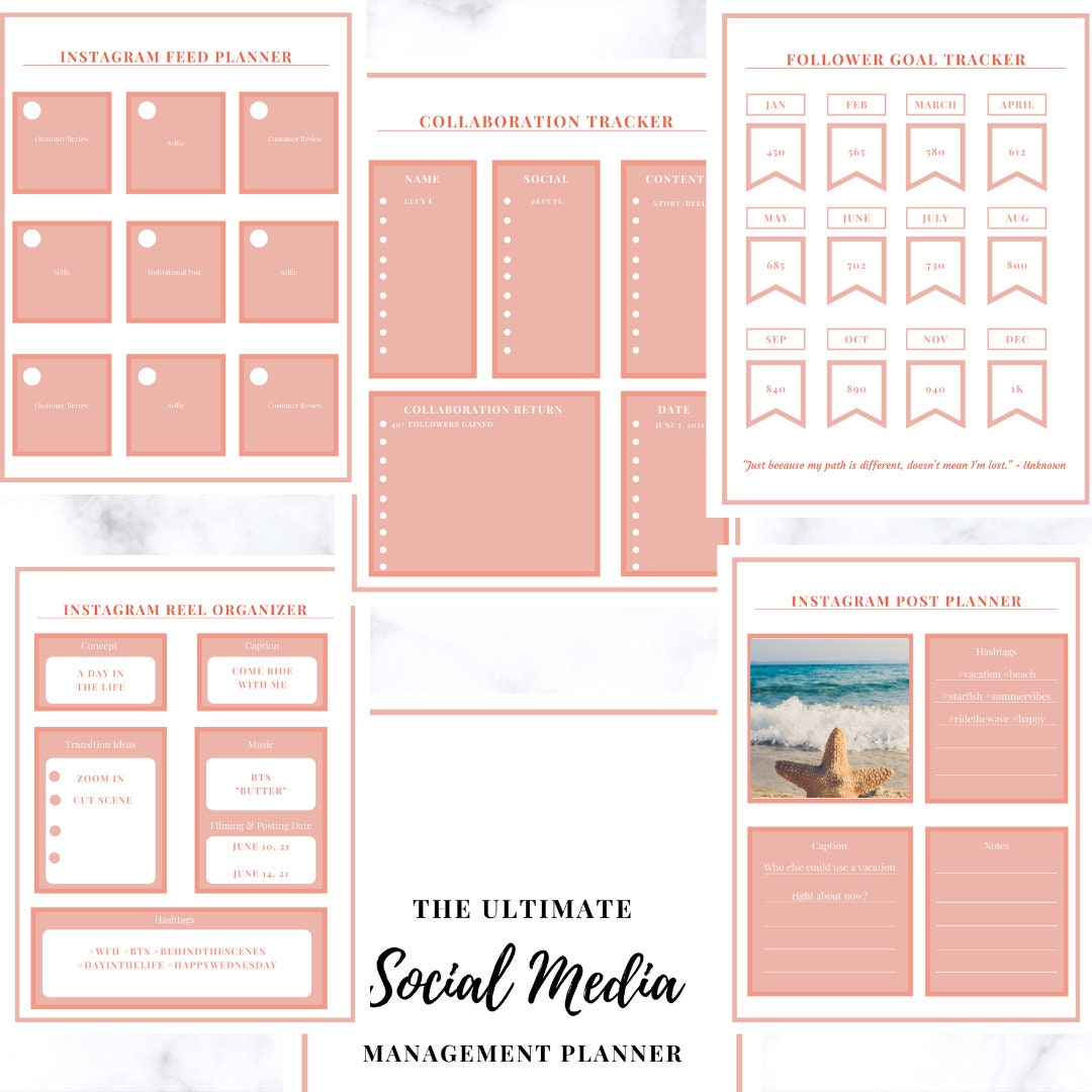The ULTIMATE Social Media Planner reel Organizer Included - Etsy