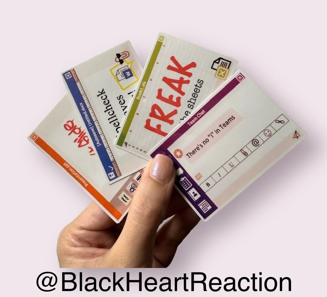 There's No i in Teams Chat FREAK in the Sheets Office Humor Stickers ...