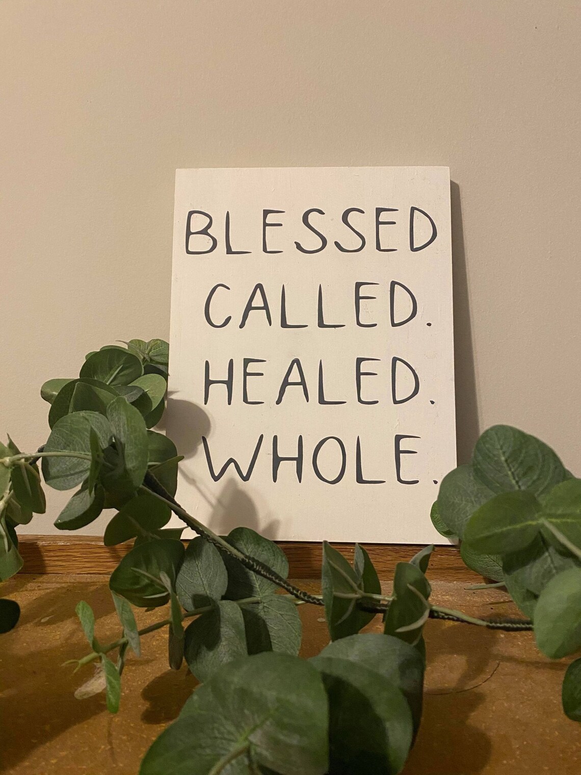 Blessed. Called. Healed. Whole Wood Canvas Decor - Etsy