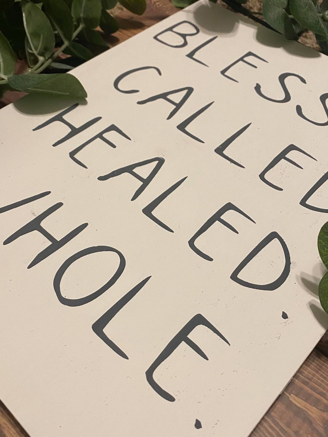 Blessed. Called. Healed. Whole Wood Canvas Decor - Etsy