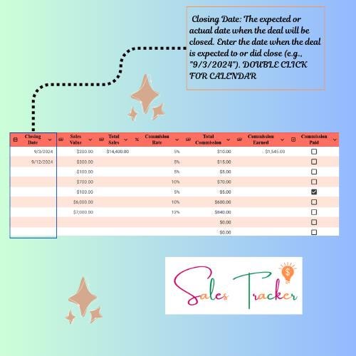 Sales Tracker Spreadsheet for Small Businesses, CRM, Sales Management ...
