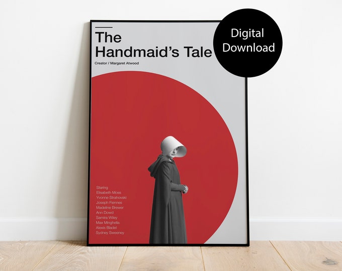 THE HANDMAID'S TALE Digital Poster |minimalist Poster| Modern Wall ...