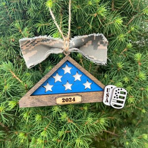 Memorial Folded Flag - Etsy