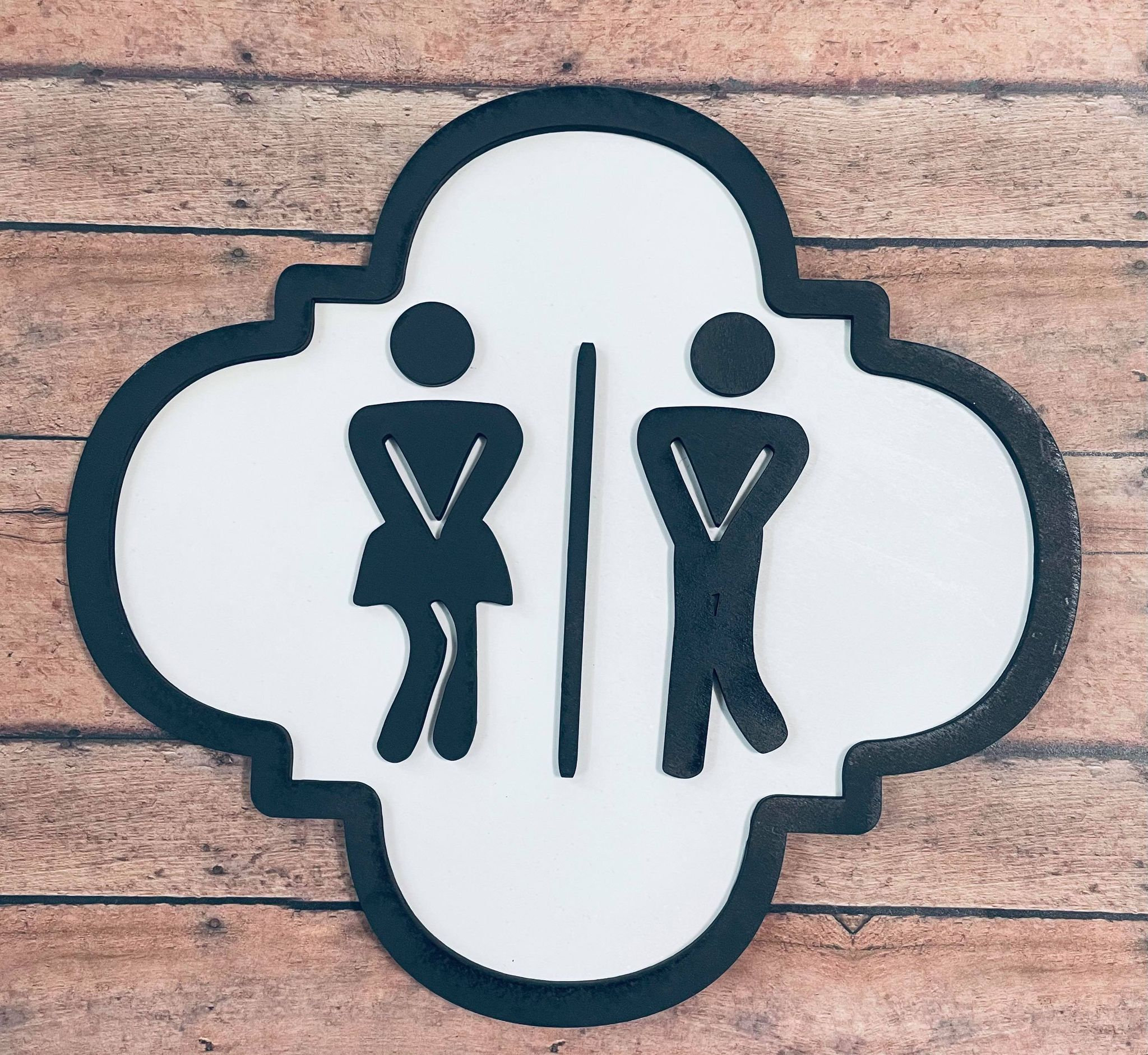Bathroom Sign Digital SVG - Etsy