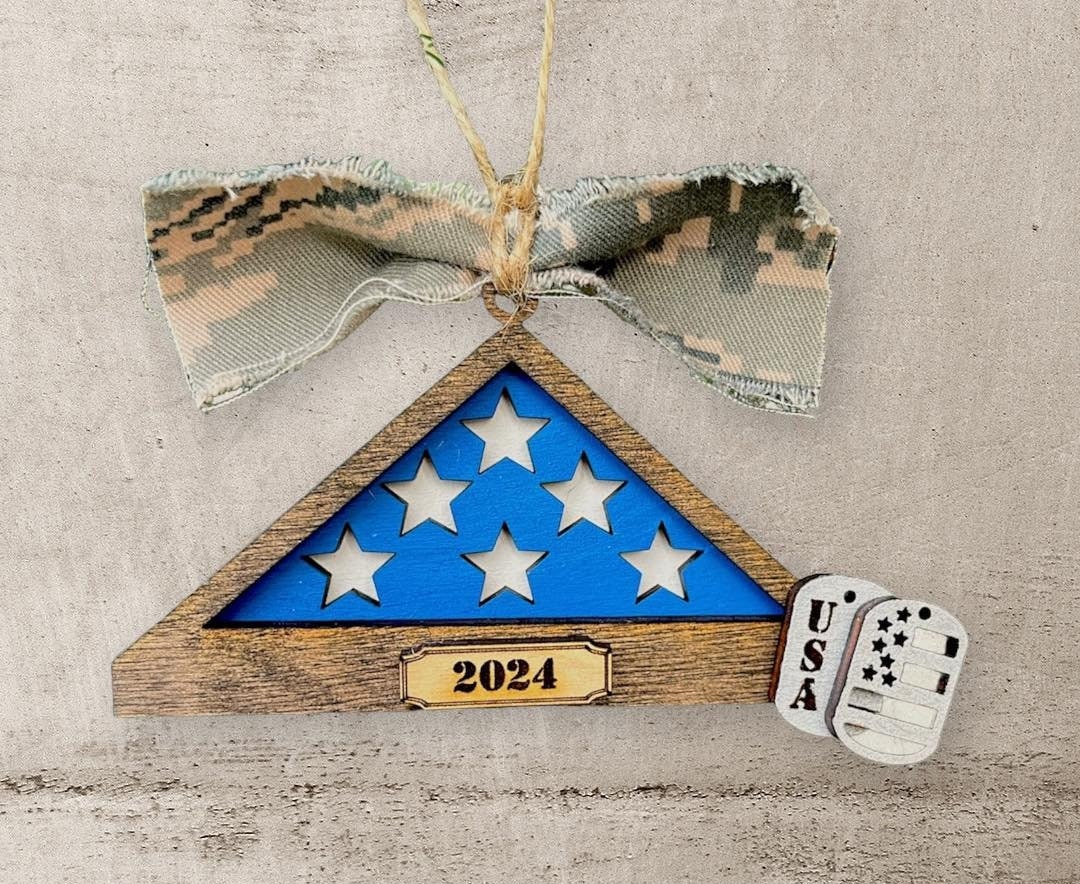 Memorial Folded Flag - Etsy