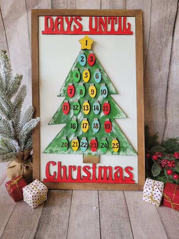 Christmas Tree Light Count Down SVG FILE - Etsy Australia