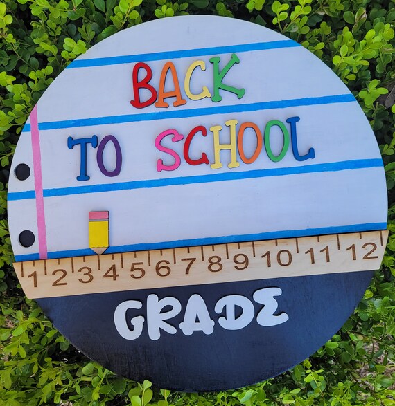 Back to School Movable Pencil Round Svg - Etsy