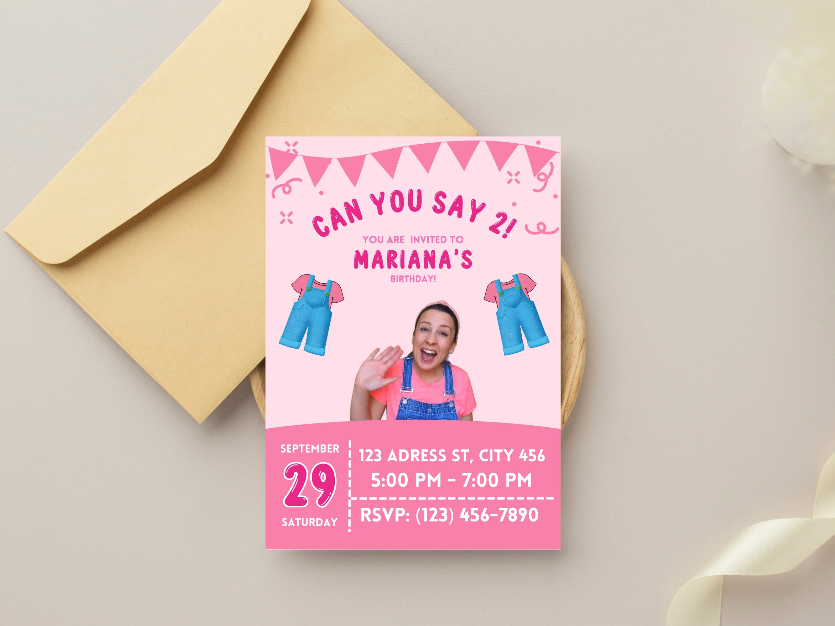 Ms. Rachel Invitation Canva, Ms. Rachel Invitation, Birthday Invitation ...