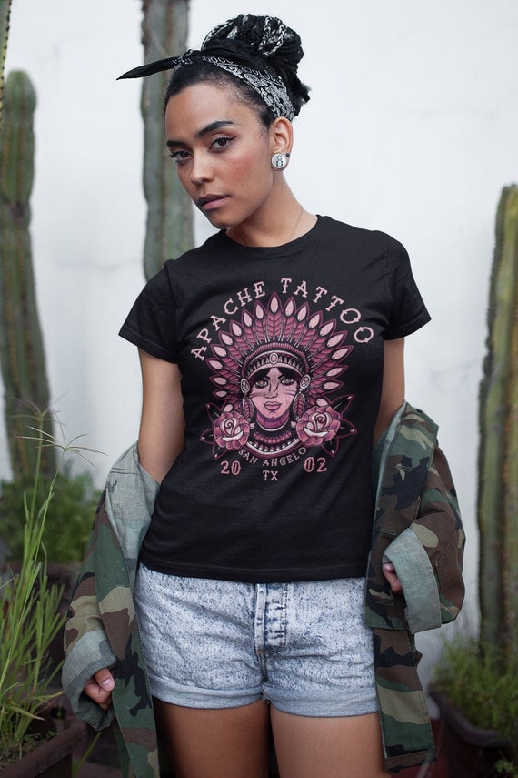 Apache Tattoo Old School Native American Tattoo San Angelo - Etsy