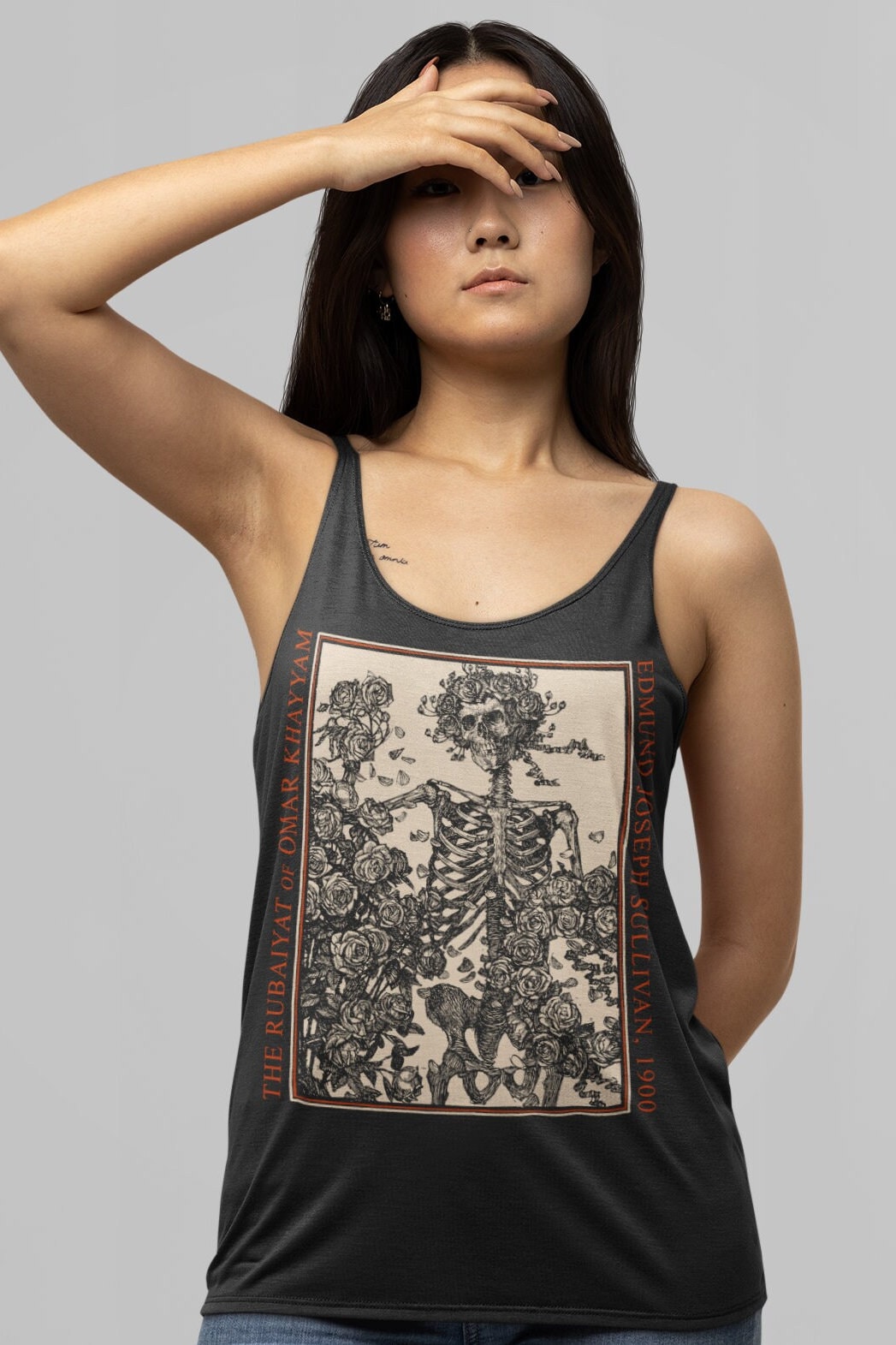 The Rubaiyat of Omar Khayyam, 1900, Gothic Skeleton & Roses Art, Unisex ...