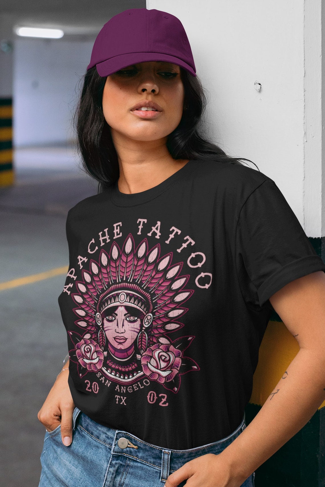 Apache Tattoo Old School Native American Tattoo San Angelo - Etsy