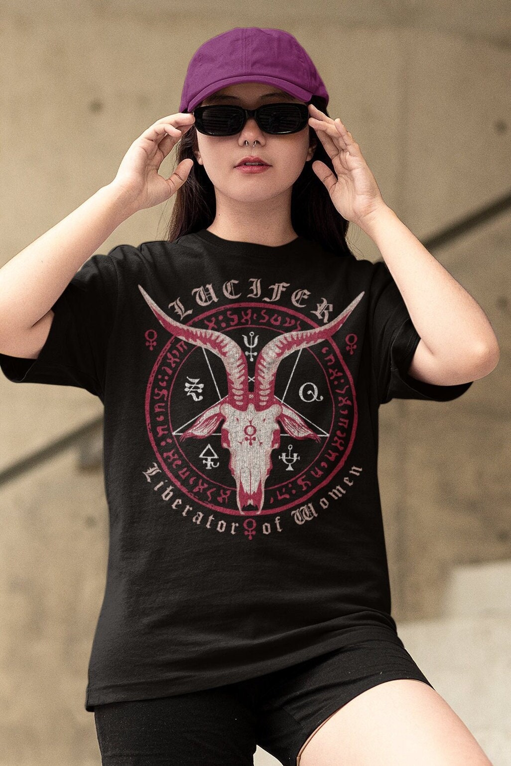 Lucifer, Liberator of Women, Baphomet, Satanic Feminism, Unisex T-shirt ...