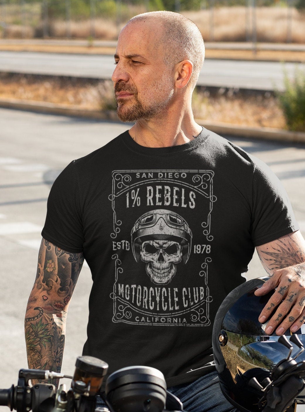 One Percent Rebels San Diego Motorcycle Biker Club Logo - Etsy