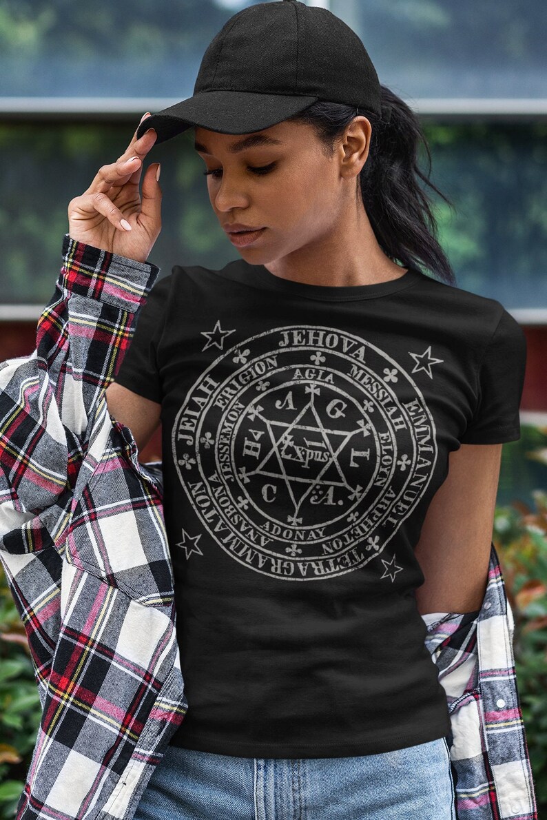 The Great Magic Circle of Agrippa, Magical, Occult. Alchemy Symbol ...