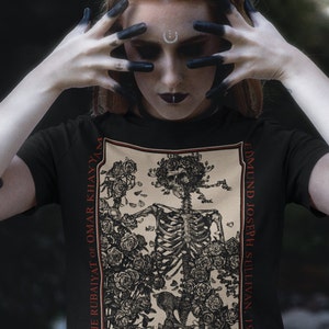 The Rubaiyat of Omar Khayyam, 1900, Gothic Skeleton & Roses Art, Unisex ...