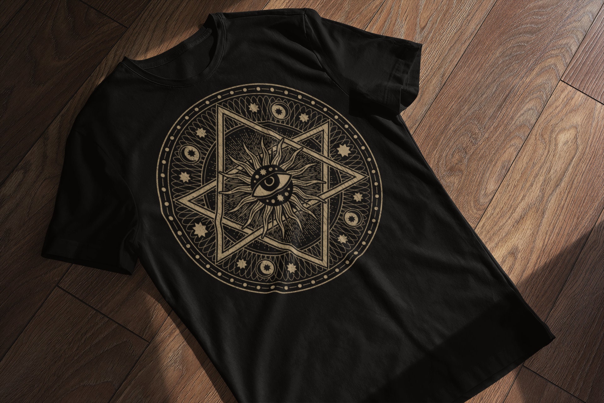 Occult Ritual Circle the Magic Eye Pentagram Alchemy - Etsy