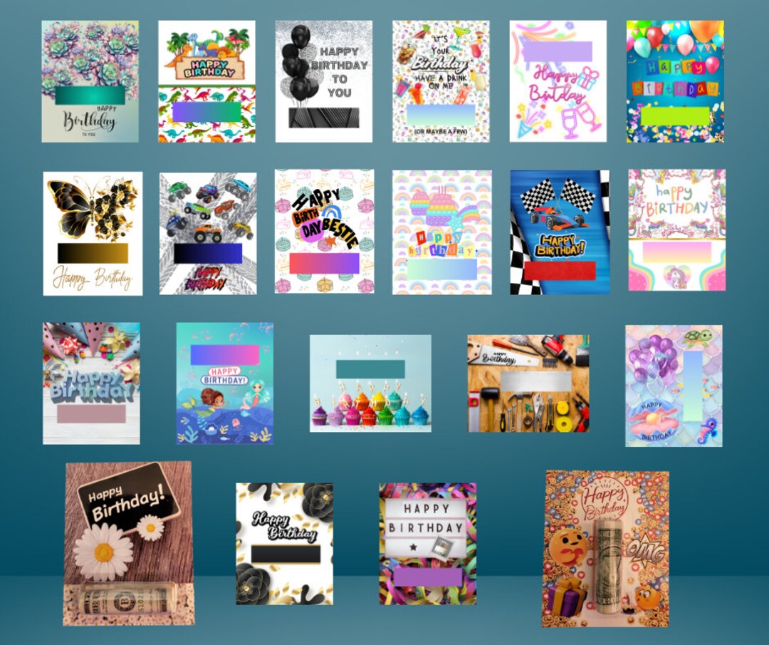 Birthday Money Card, Cash Holder Gift Card, Unique Gift Giving ...