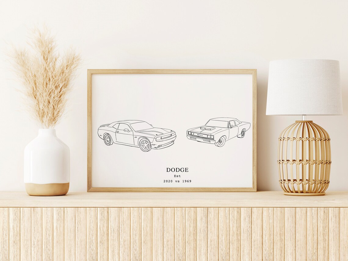 Custom Car Illustration Custom Car Drawing Gift for Classic - Etsy