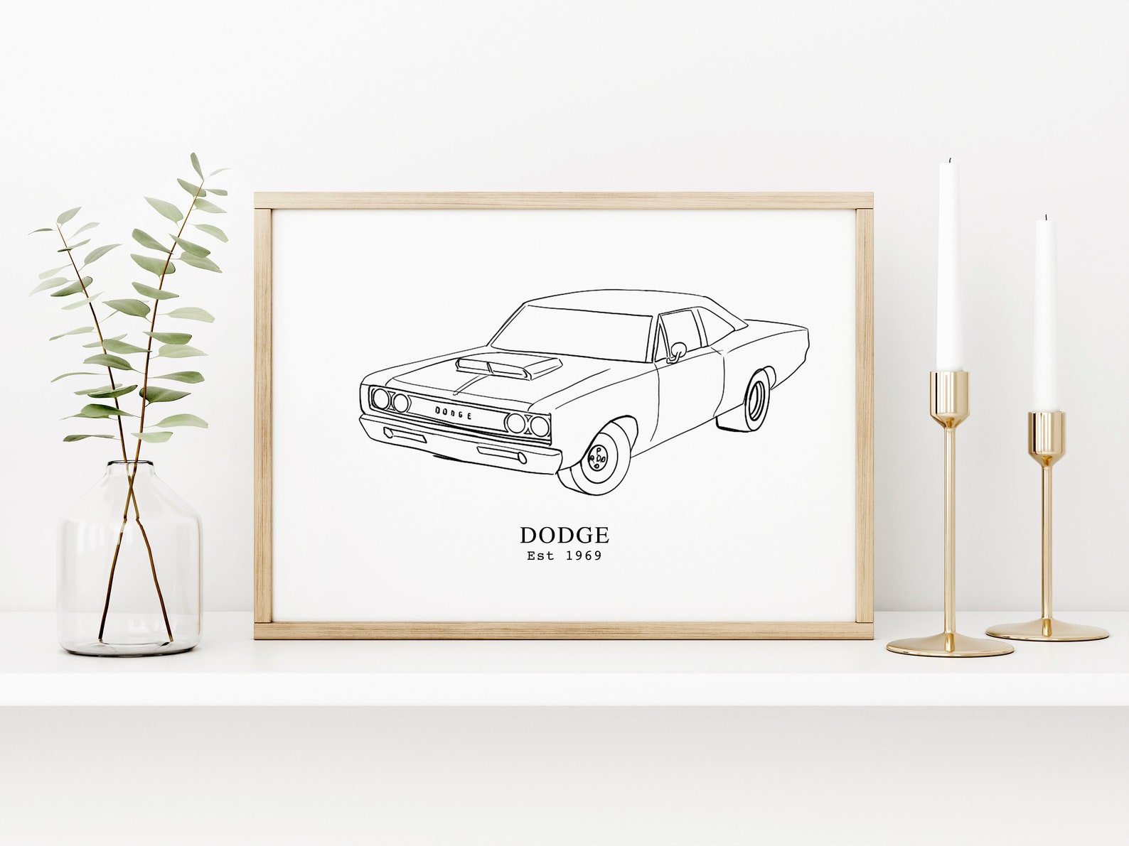 Custom Car Illustration Custom Car Drawing Gift for Classic - Etsy