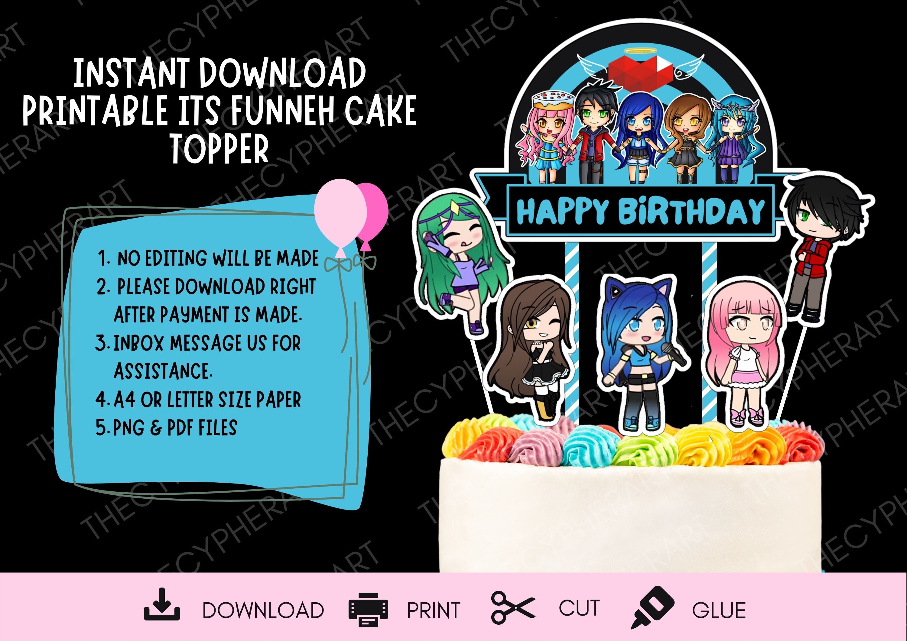 Printable Its Funneh Cake Topper Its Funneh Centerpiece Its | Etsy