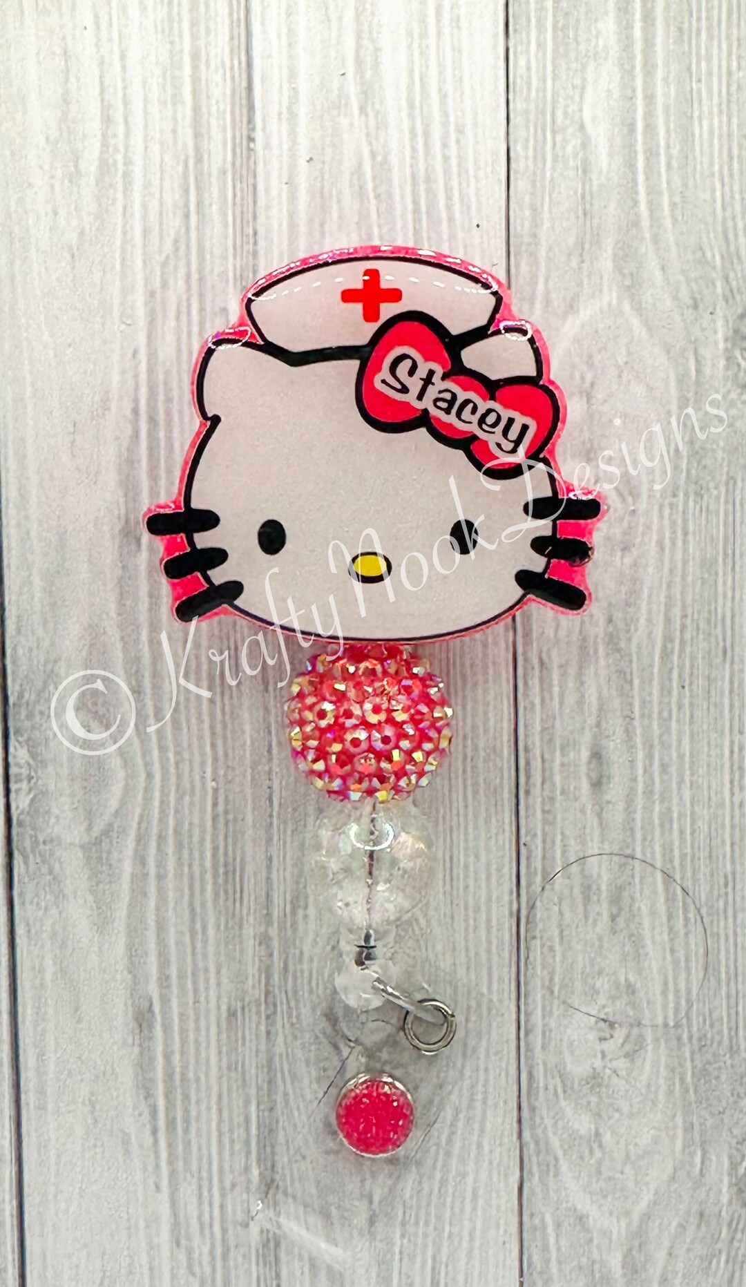 Hello Kitty Badge Reel, Badge Reel, Nurse Badge Reel, Cute Badge Reel ...