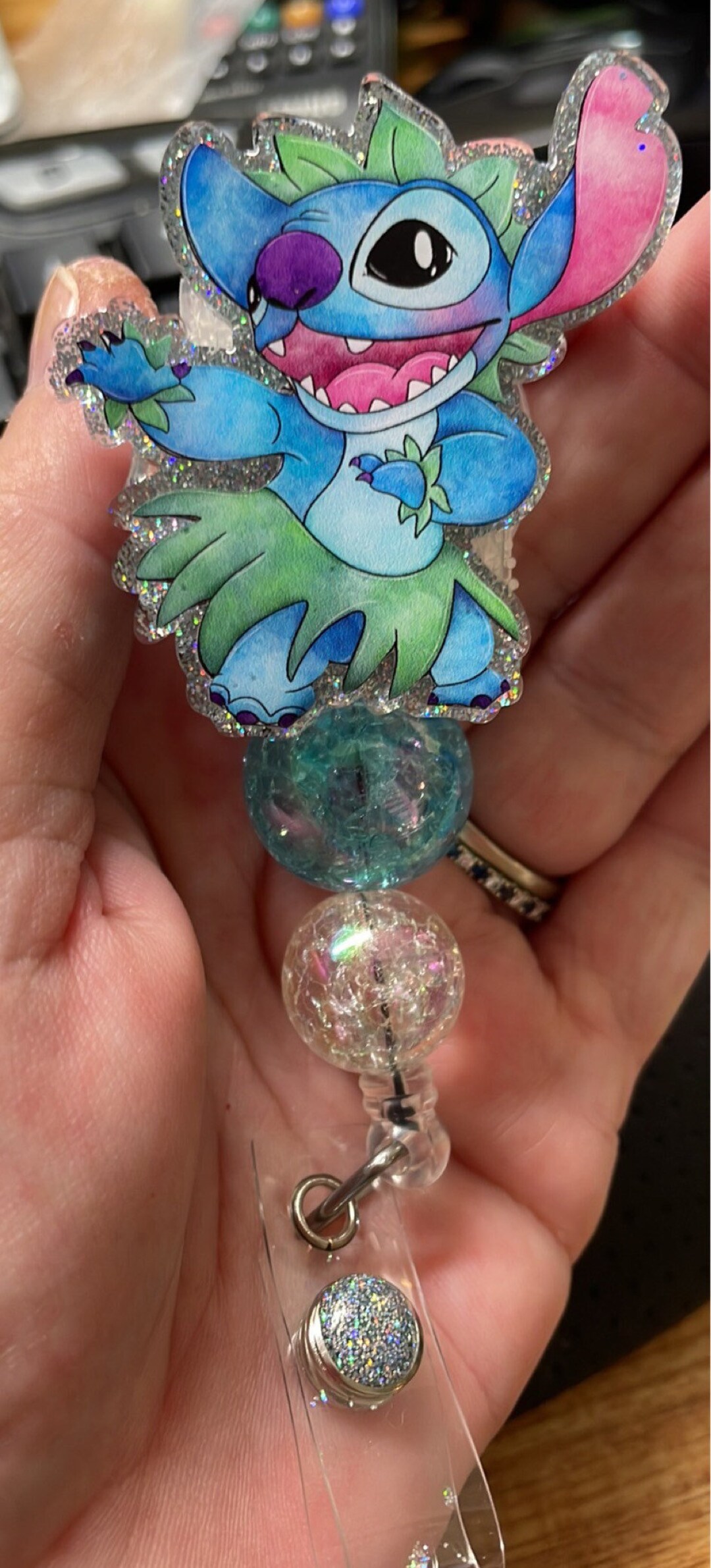 Blue Alien Badge Reel, Badge Reel Nurse, Badge Reel, Nurse Badge Reel ...