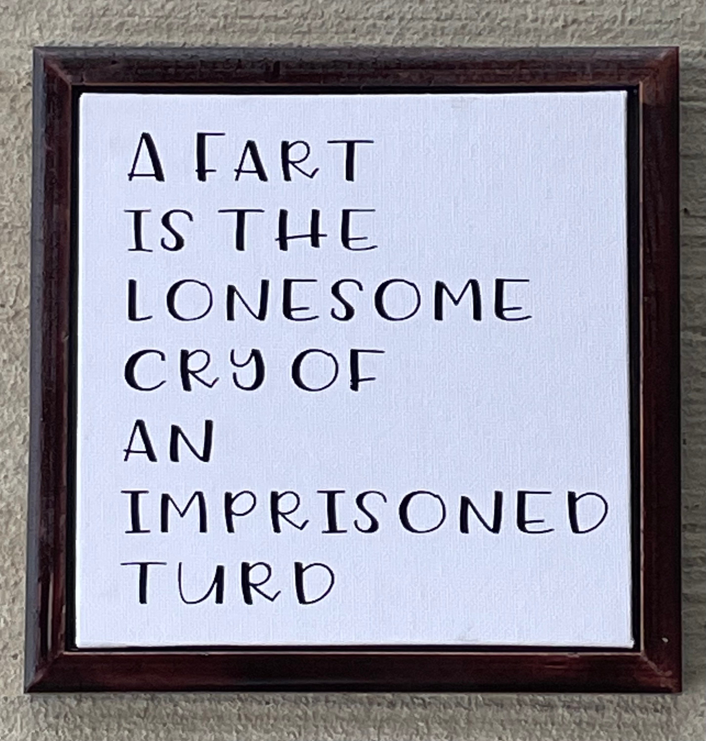 Fart Cry Wall Art, Fart Wall Art, Fart Bathroom Wall Art, Funny ...