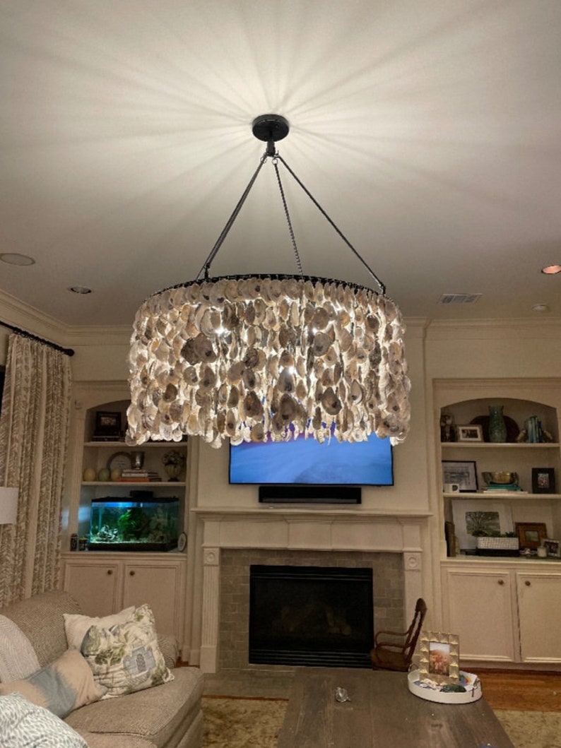Oyster Shell Chandelier - Etsy