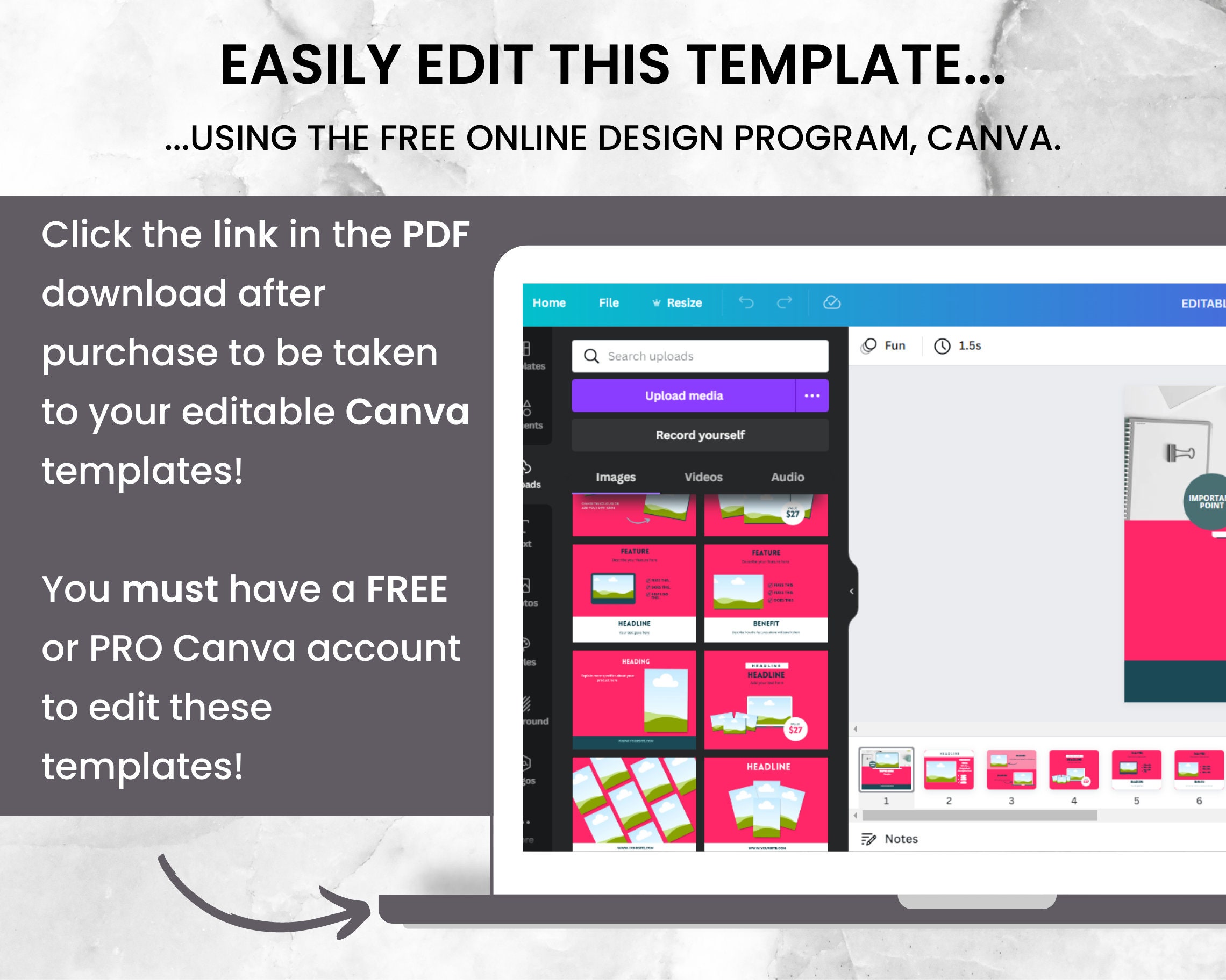 60 Store Templates Bundle. Canva Mockups for Digital Products - Etsy
