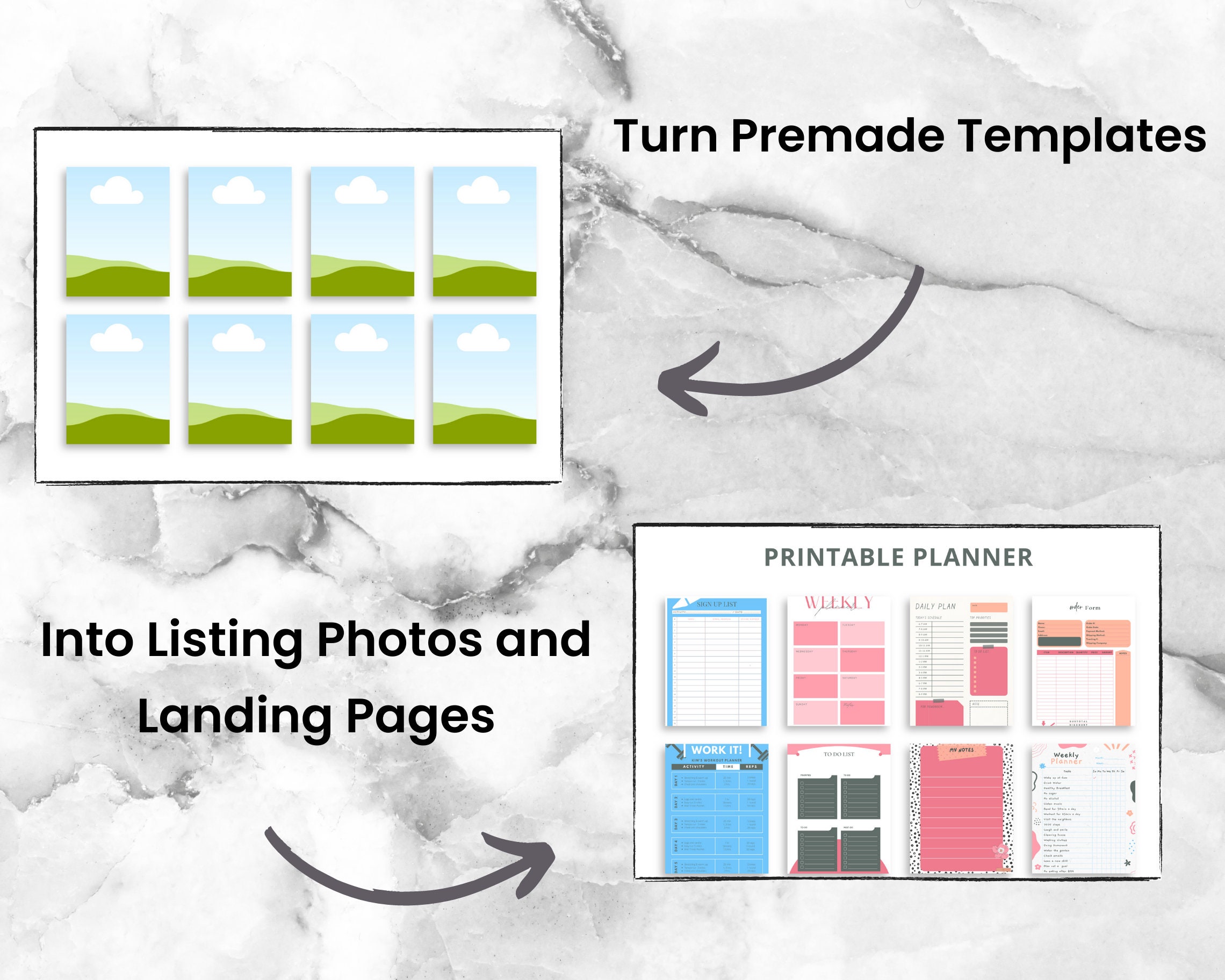 60 Store Templates Bundle. Canva Mockups for Digital Products - Etsy