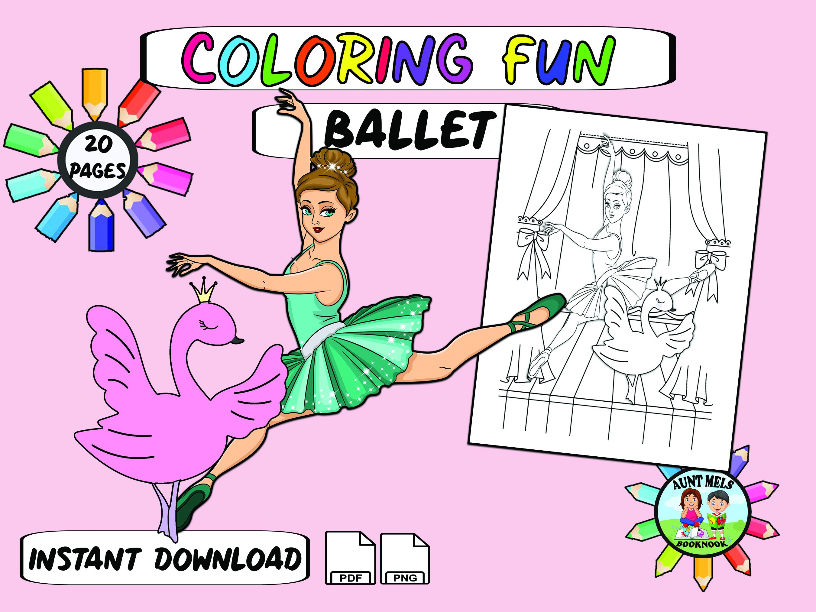 20 Ballet Dancer Coloring Pages, Volume 1 - Fun for Your Ballerina Who ...