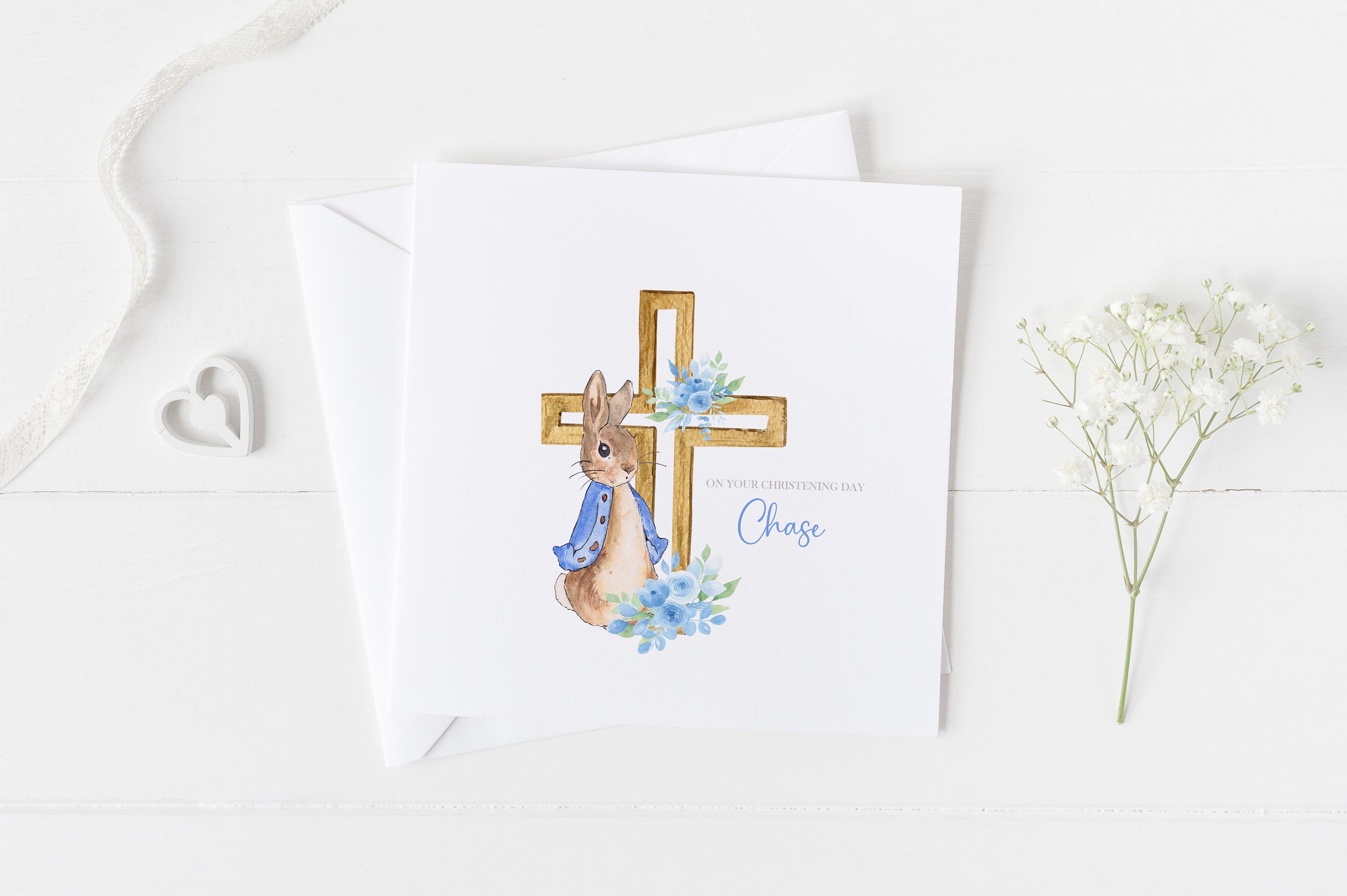 Peter Rabbit Christening Day Cross PNG Sublimation Design Instant ...